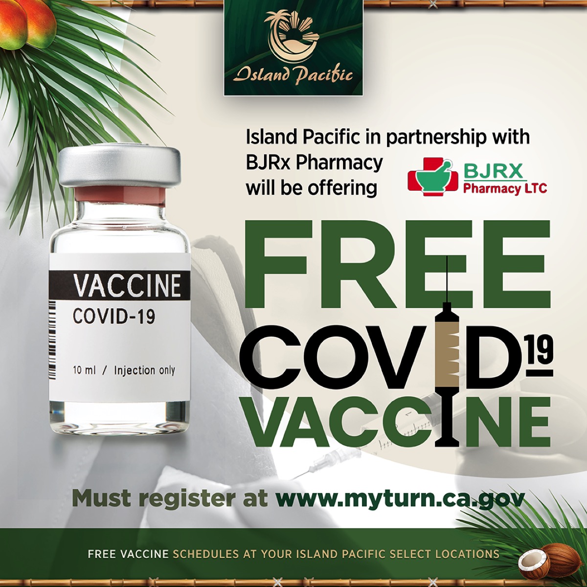Free COVID-19 Vaccinations – Island Pacific Seafood Market