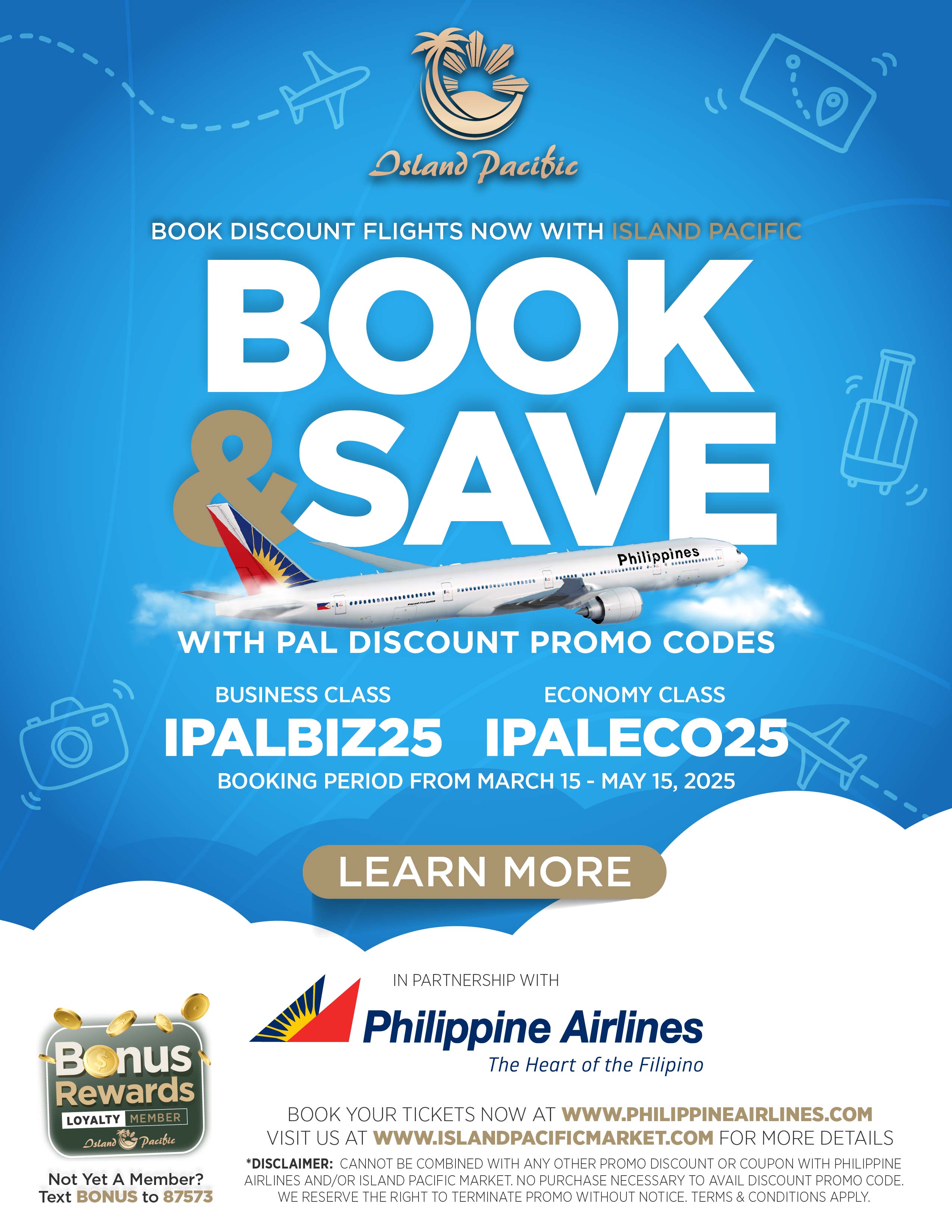 Book & Save with Philippine Airlines | Island Pacific